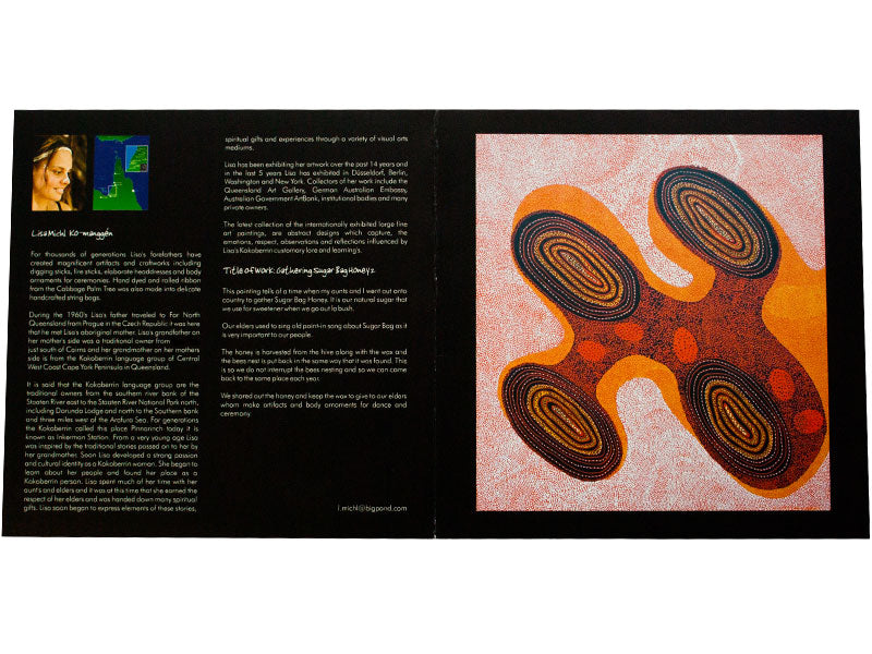 Card - Gathering Sugar Bag Honey by Lisa Michl KO-manggén – Umi Arts